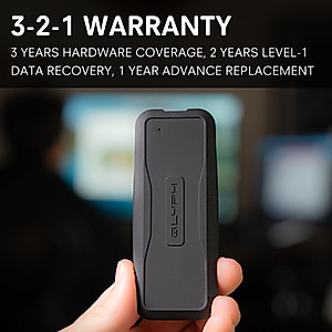 Glyph Atom EV SSD, USB-C (3.2, Gen 2), USB 3.0, Compatible with Thunderbolt 3 (4TB)