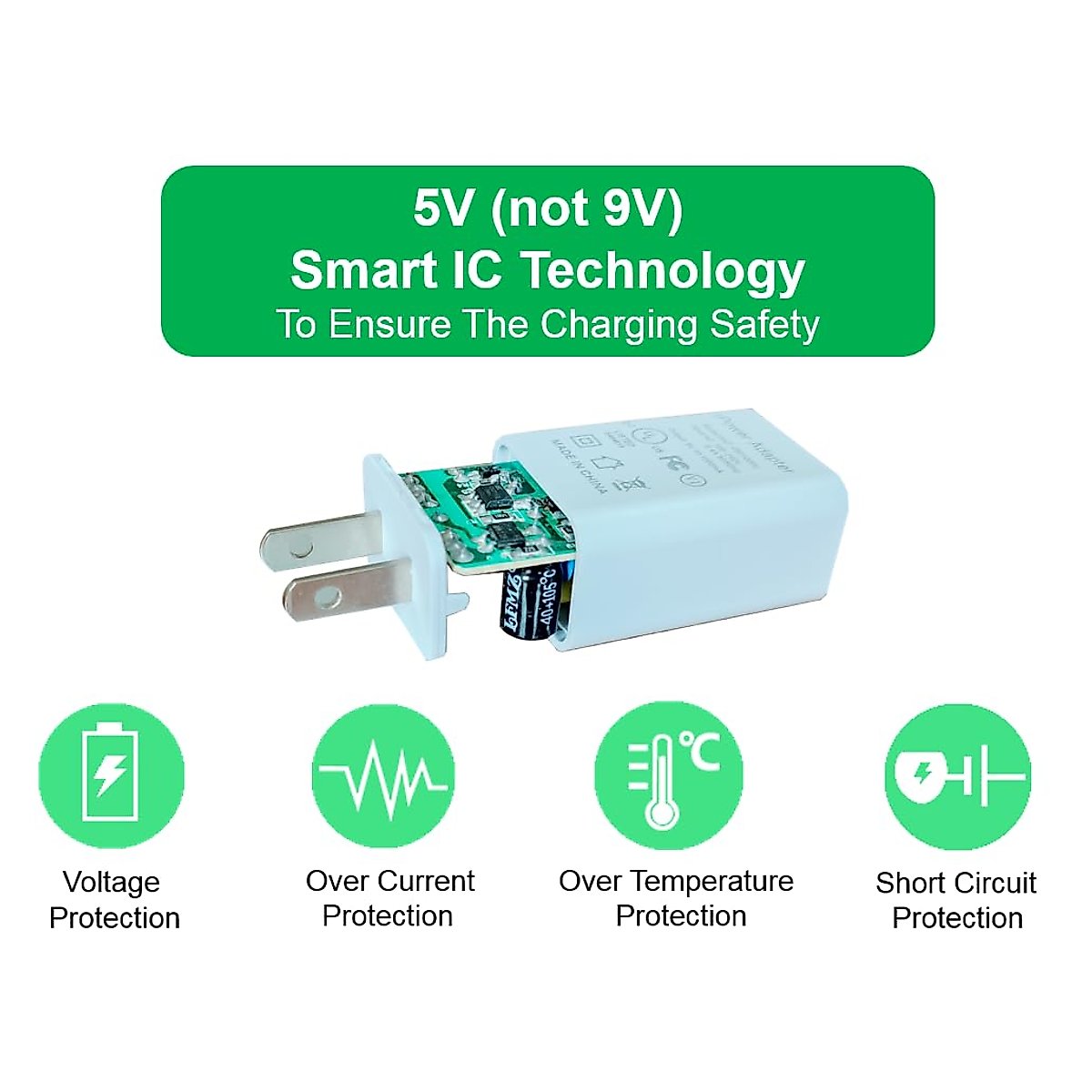 26FT Power Extension Cable Charger for Wyze Cam V3/V4/OG/V3 Pro, Arlo Essential, Eufy, SimpliSafe, Blink, Kasa (Not for Wyze Pan v3), Weatherproof Power Cord with Adapter for Security Camera 2Pack