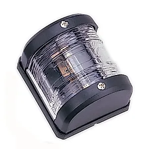 Pactrade Marine Boat Pontoon LED Navigation Light Black ABS Plastic Housing Boats Up to 12M Waterproof IP:66 Surface Mount 2NM (Masthead)