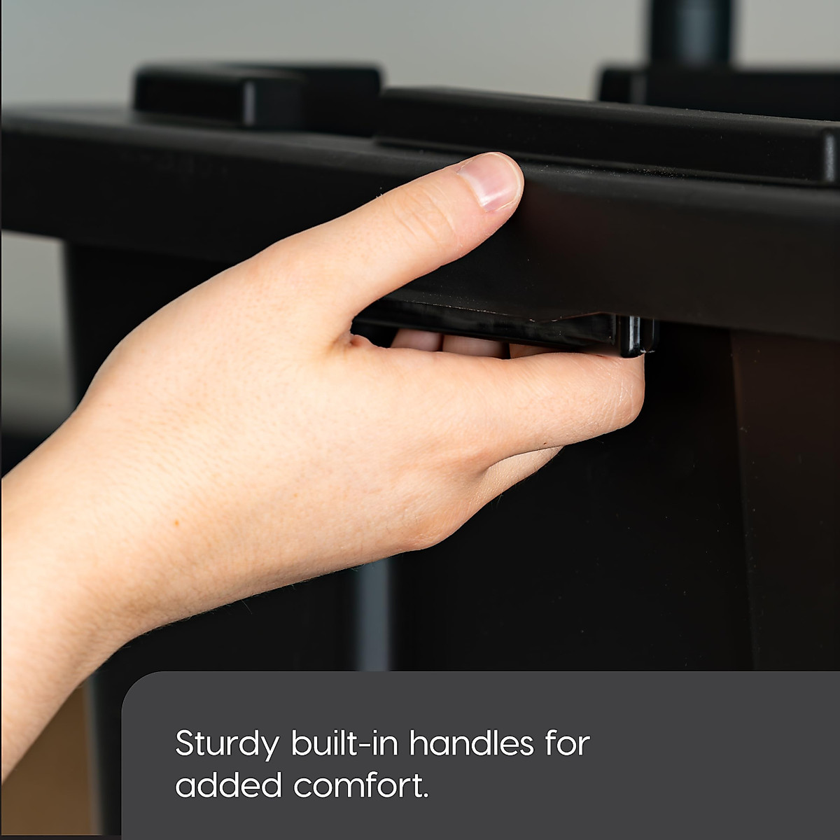 IRIS USA 27 Gallon Heavy Duty Truck Bed Toolbox Storage Tote Bins with Lids, 4 Pack - Made in USA, Tough Snap On Lid Stackable Industrial Rugged Tubs, Garage Organization, Reusable Box - Black