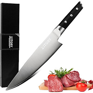 Japan Knives, Chef Knife 8" For Bigger Hand, Japanese Gyuto Kitchen Knife - Full Tang Pro Chopping Chopper- Forged HC Steel - Ergonomic Pakkawood Handle-2024 Gifts - Metadrop Series MTD06S