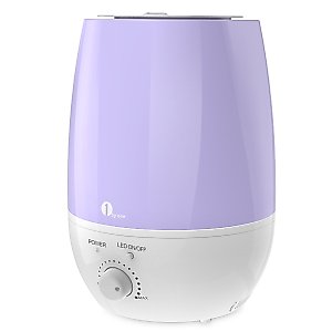 1byone Humidifiers for Bedroom 6L Cool Mist Air Ultrasonic for Plants Indoor with Essential Oils Diffuser for Baby Kids, with 7 Colour Night Light, Ultra Quiet & Easy to Clean, Auto Shut-off, Blue