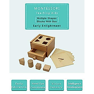 Springbird Montessori Multiple Shapes Permanence Object Box with Drawer
