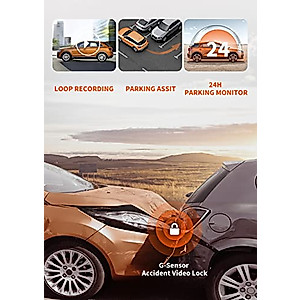 WOLFBOX 2.5K Dash Cam Mirror for Car, Rear View Mirror Camera with 10" IPS Full Touch Screen, Dual Dash Camera 1440P Front and Rear Mirror with 1080P Backup Camera, Free TF Card & GPS