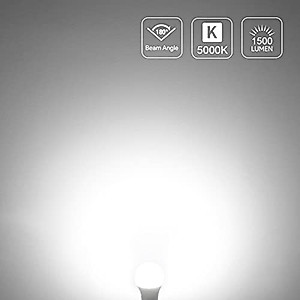 LE 100W Equivalent LED Light Bulbs, 14W 1500 Lumens Daylight White 5000K Non-Dimmable, A19 E26 Standard Base, 10000 Hour Lifetime, Pack of 6