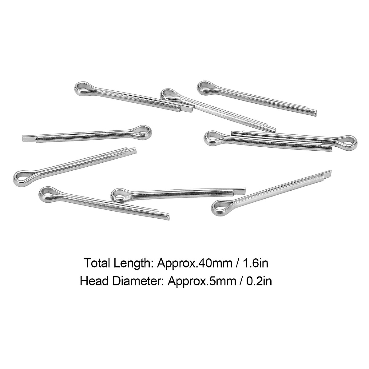 10pcs Disc Brake Pads Lock Pins, Stainless Steel Safety Pin Accessories