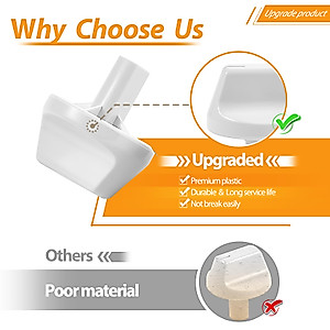 2 Pcs WJ12X24802 Air Conditioner Knob Replacement for GE Air Conditioner Parts, AHV05LYW1 AHT05LZQ1 AHEC05ACW1 Appliance Knob for GE Window Air Conditioner White Plastic Knob