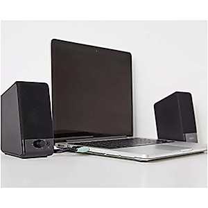 Amazon Basics Computer Speakers for Desktop or Laptop PC , USB-Powered, Black