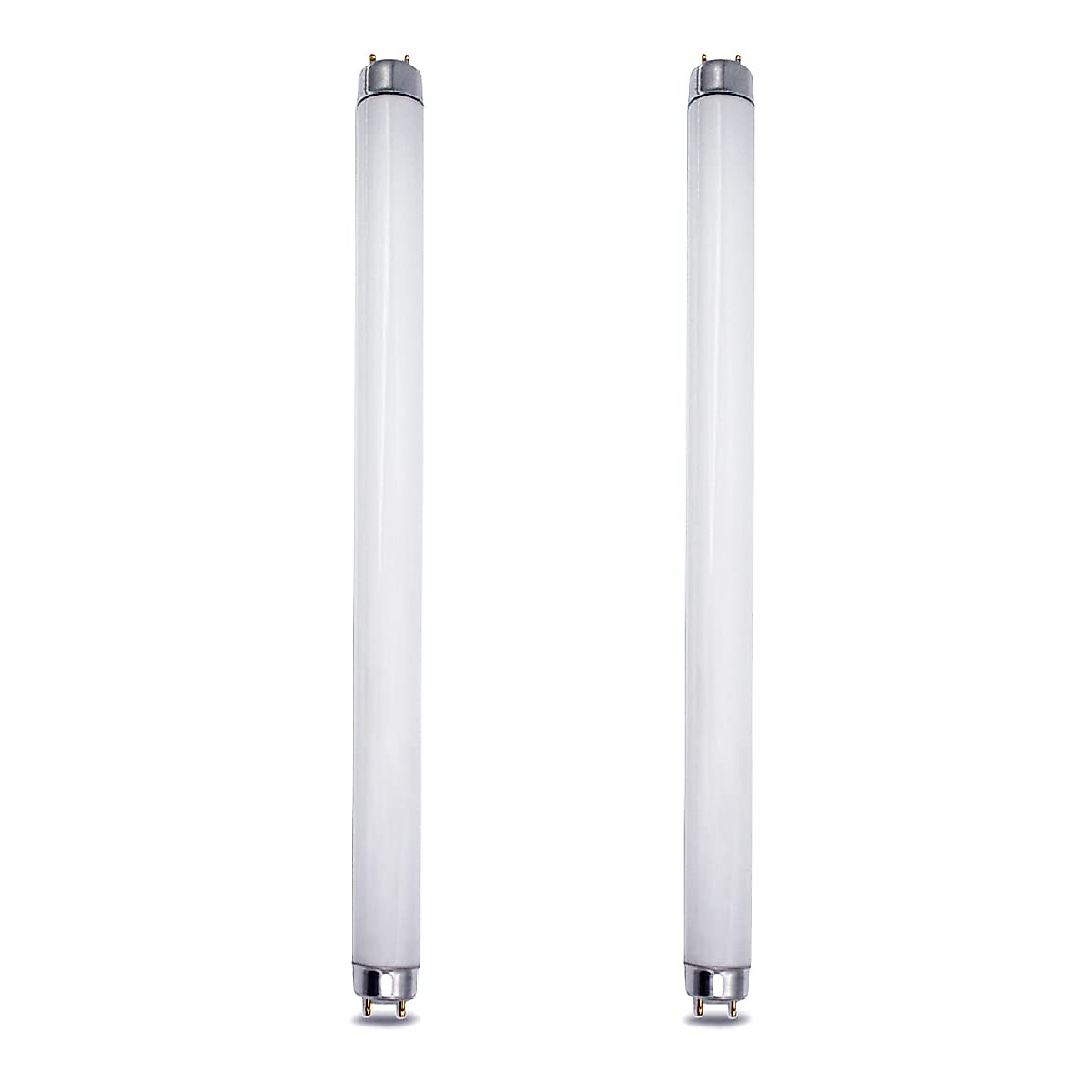 lumenivo 15 Watts F15T8 Blacklight Bulb Replacement UV Bulb for Bug Zapper 18 Inch Black Light Bulb - T8 Bulb with G13 Medium 2 Pin 13mm Center-to-Center Base - 7500 Hours - 2 Pack