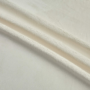 Shannon Minky Solid Cuddle 3 Ivory, Fabric by the Yard