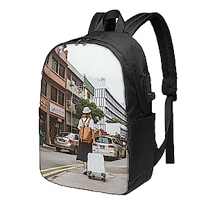 buxvhre Custom Backpack Personalized Men and Women Travel Knapsack Add Your Photo Text Logo Customized Laptop Bag for Work