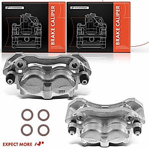 A-Premium Disc Brake Caliper Assembly with Bracket Compatible with Ford & Lincoln Models - F-150 1999-2003 (7700 lb GVW), F-250 1997-1999, Expedition 1997-2002, Navigator 1998-2002 - Front Side