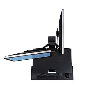 Ergotron – Dual Monitor Double Hinged Bow – Add-on for WorkFit Monitor Kits