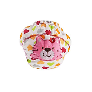 AUBIG Baby Boys Bloomers 4Pcs Toddler Girls Toilet Pee Potty Training Pants Cotton Underwear Ruffle Underpants Breathable Panties