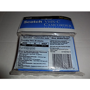 Scotch VHS-C Professional Quality TC-30 Cassette