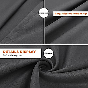 Microfiber Standard Pillowcases-Envelope Closure Bed Pillow Cover-Lightweight Hotel Economic Super Soft and Cozy,Stain Resistant,20"x 26", Dark Grey,Set of 2