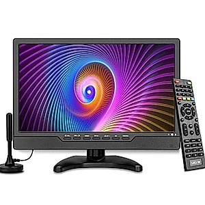 OAKCHA 13.3 Inch Small TV,Portable TV with Antenna ATSC Tuner,HDMI/AV Input,USB Port,Rechargeable Battery Operated,Suitable for Kitchen RV Car Camping
