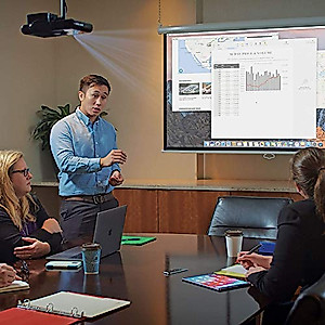 Miroir M631 Ultra Pro Portable 1080p Projector | 700 Lumen, 120” Image, 4K Input Support, Home Theater | Gaming | USB – C Charge Video | Native 1080p Resolution (1920 x 1080p) | Rechargeable Battery