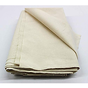Mybecca 7oz Natural Cotton Canvas Fabric by The Yard, 58-Inch Wide