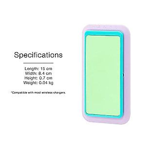 HANDL New York HANDLstick Green and Lavender Glow in The Dark Grip and Stand for Smartphone