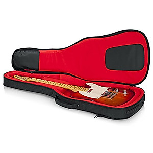 Gator Cases Transit Series Electric Guitar Gig Bag; Charcoal Black Exterior (GT-ELECTRIC-BLK)