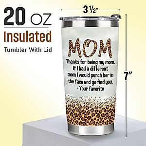 Christmas Gifts for Mom from Daughter, Son - Mom Gifts for Christmas, Mom Christmas Gifts - Mom Birthday Gifts, Birthday Gifts for Mom - Mother Gifts, New Mom Gifts for Women, Mom Tumbler 20Oz