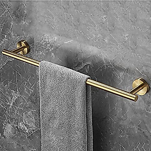 Towel Shelf Multi-Function Towel Rack Wall Mounted Bath Towel Rail Barwith Storage Shelf Stainless Steel Towel Holder for Bathroom Kitchen (Size : 15.7inch(40cm))
