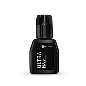 BL Lashes (Blink) Ultra Plus Extra Strong Eyelash Extension Glue | 2-3 Sec Drying | 7 Weeks Great Retention | Black Adhesive | Long Lasting | Professional Supplies (10g)