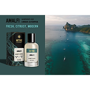 Wythe Inspired by Creed Aventus for Men 1.7oz - Long Lasting All Day Cologne - Made in USA with Clean Ingredients Italian Bergamot & Oakmoss - Fresh, Citrusy, and Modern Fragrance