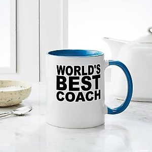 CafePress Worlds Best Coach Mugs Ceramic Coffee Mug, Tea Cup 11 oz