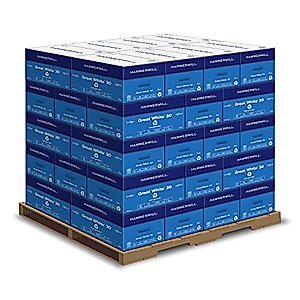 Hammermill Printer Paper, Great White 30% Recycled Paper, 8.5 x 11 - 1 Pallet, 40 Cases (200,000 Sheets) - 92 Bright, Made in the USA, 086700PLT