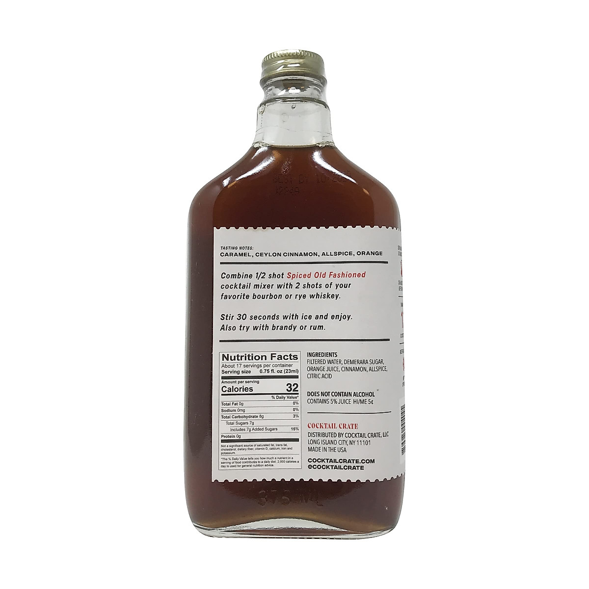 Cocktail Crate Mixer Spiced Old Fashioned, 375 ml