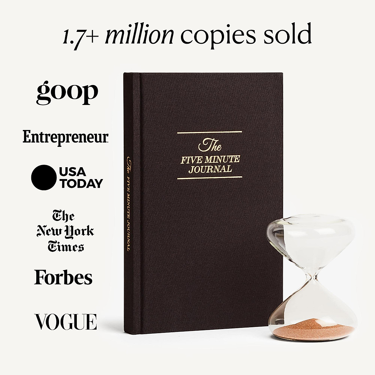 Mindful Focus 30-Minute Hourglass Sand Timer, Desk Timer for Productivity and Time Management, Minimalist Hourglass Timer, Hour Glasses Decorative Gifts, 3.3 (L) x 2.9 (W) inches - Intelligent Change