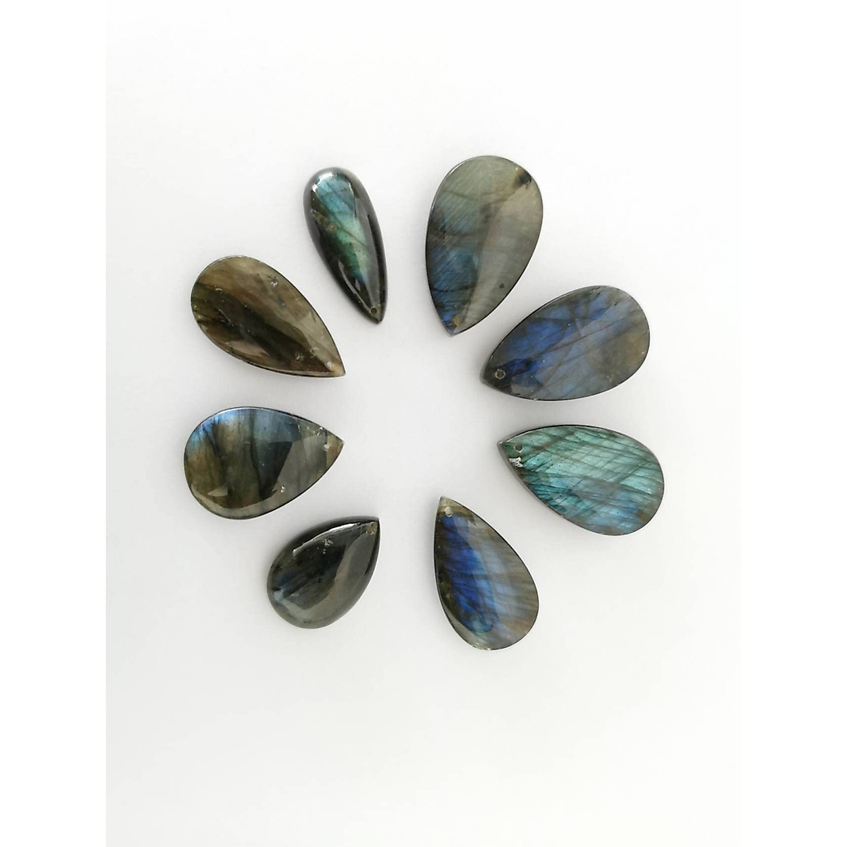 GAVU Teardrop Labradorite Semi Precious Gemstone Necklace for Women