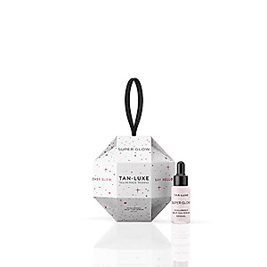 TAN-LUXE SUPER GLOW Self Tan Serum Gift Set, (10 ml) Daily Gradual Self Tanning Skincare, Cruelty Free & Vegan, Gift for women & men