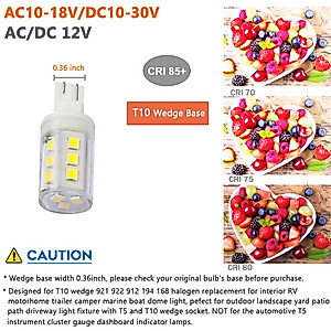 MR16 LED Light Bulb 6W 35-50W Halogen Replacement 2700K Warm White ac/dc 12V GU5.3 Outdoor Landscape Lighting,ETL Certificate ,Not Dimmable-6 Pack