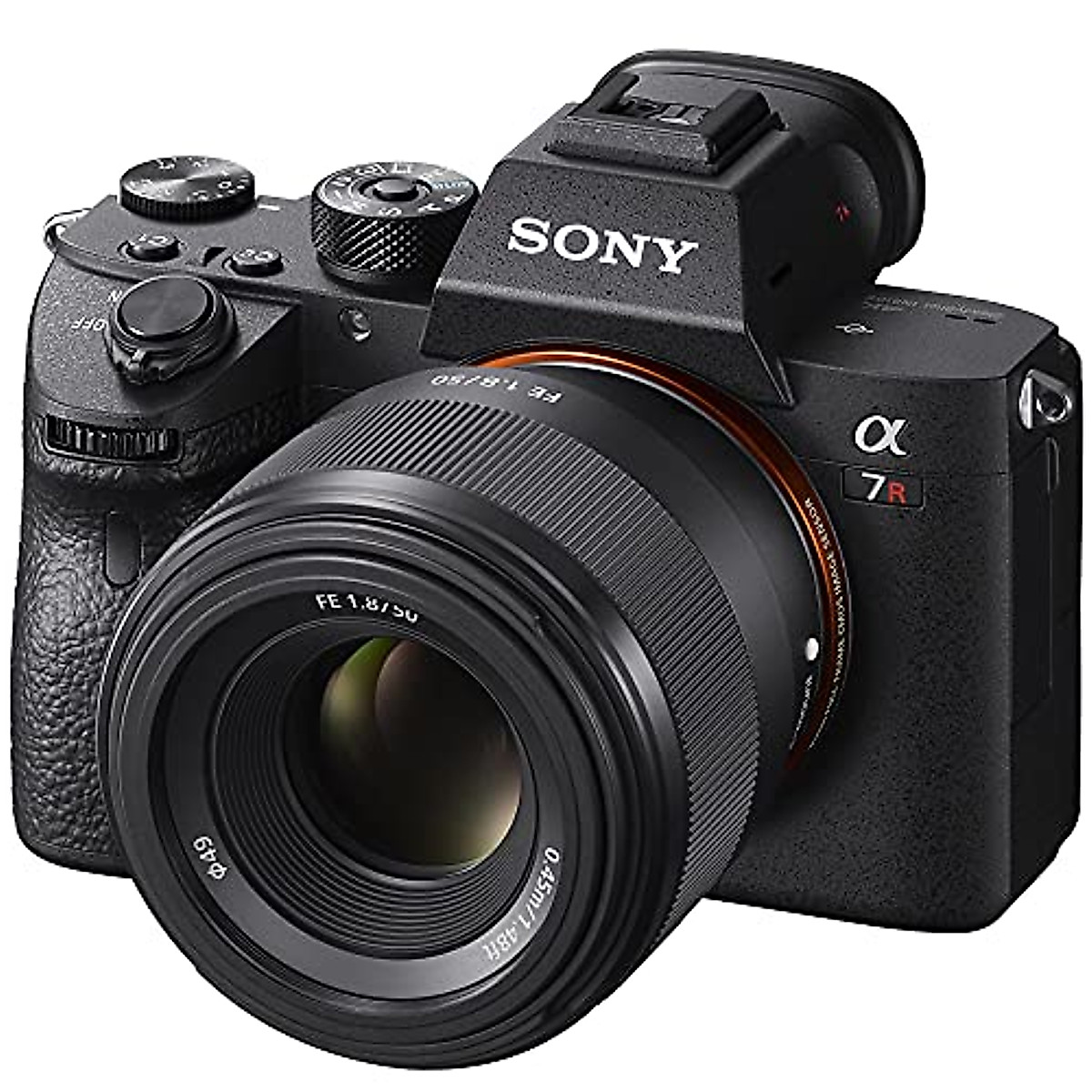 Sony a7R III Mirrorless Full Frame Camera Body + 50mm F1.8 FE Fast E-Mount Lens SEL50F18F ILCE-7RM3A/B Bundle with Deco Gear Backpack + Microphone + LED + Monopod and Accessories Kit