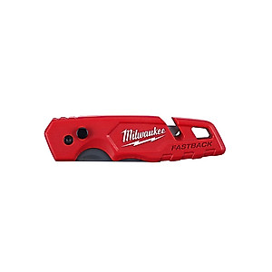 Milwaukee 48-22-1901 Fastback Press and Flip Utility Knife with Belt Clip and Onboard Wire Stripping