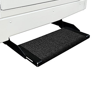 Prest-O-Fit 2-1042 Wraparound RV Step Rug Black 18 in. Wide