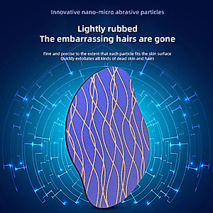 Painless Hair Removal Tool New Nano Crystal Epilator Micro Abrasive Particle Technology (Aqua)