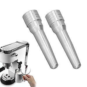 2Pcs Coffee Machine Steam Nozzle,Stainless Steel Coffee Machine Steam Nozzle Stainless Steel Milk Foam Steam Nozzle Suitable for Home Kitchen Cafe Milk Tea Shop