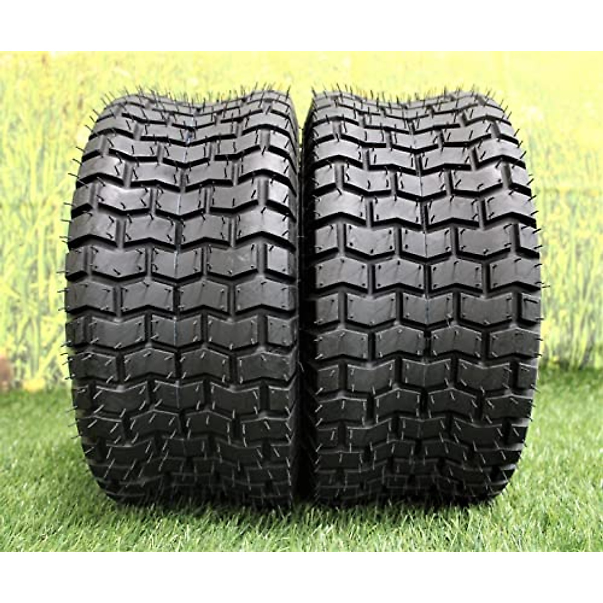 Set of 2 - 16X6.50-8 4 Ply Turf Tires for Lawn & Garden Mower 16x6.5-8