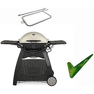 Uniflasy 65032 Burner Tube 7646 Cooking Grates for Weber Q300 Q320 Q3000 Q3200 Gas Grills Stainless Steel Grill Burner Tube Set Replacement Parts 7646 65032 for Weber Q Series