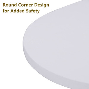 mefeir Manicure Table Nail Desk with Drawers Single Cabinet on Wheels & Arm Rest Cushion, Mobile Beauty Spa Salon Home Wooden Technician Workstation Nail Art Equipment