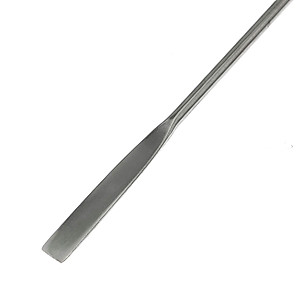 Maxmoral Stainless Steel Lab Laboratory Mini Double-Ended Spatula Semi-Micro Shovel Tapered Arrow End Flat Ends 50 mm X 9 mm