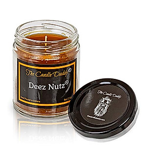 Deez Nutz - Funny Banana Nut Bread Scented Candle - Christmas, New Years - Long Burn Time - Hand Poured in USA - 6oz