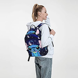 Anime Backpack, 16 Inch Large Capacity Multifunction Laptop Backpacks Daypack, Cute Cartoon Book Bag for Work Travel