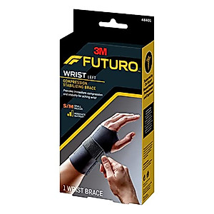 FUTURO Compression Stabilizing Wrist Brace, Left Hand, S/M