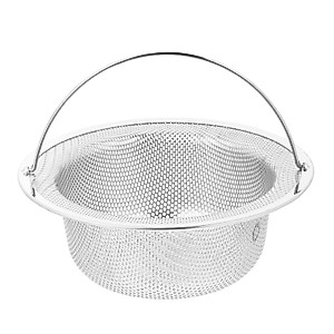 Uonlytech Filter Sink Catcher Drain Kitchen Sink Strainer with Handle Kitchen Hair Kitchen Sink Strainer Stopper Sink Food Catcher Bath Sink Kitchen Accessories Tub Protector Stainless Steel