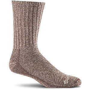 Sockwell Men's Big Easy Relaxed Fit Sock, Espresso - L/XL